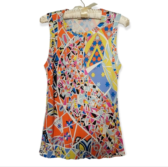 Emilio Pucci | Tops | Emilio Pucci Silk Blend Tank Top Size 6 | Poshmark